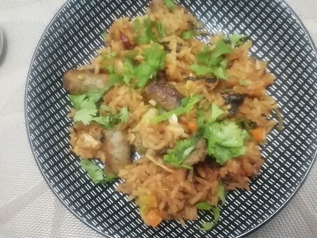 Recette Riz sauté au merguez et chipolatas - Contenu