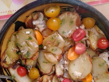 Recette Morue à la portugaise - Contenu