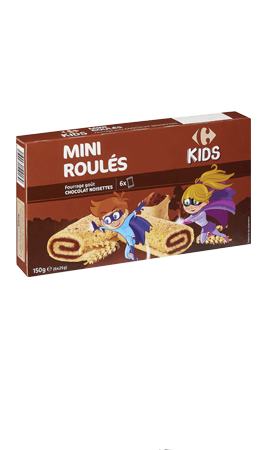 Mini Roulés chocolat 150g Contenu